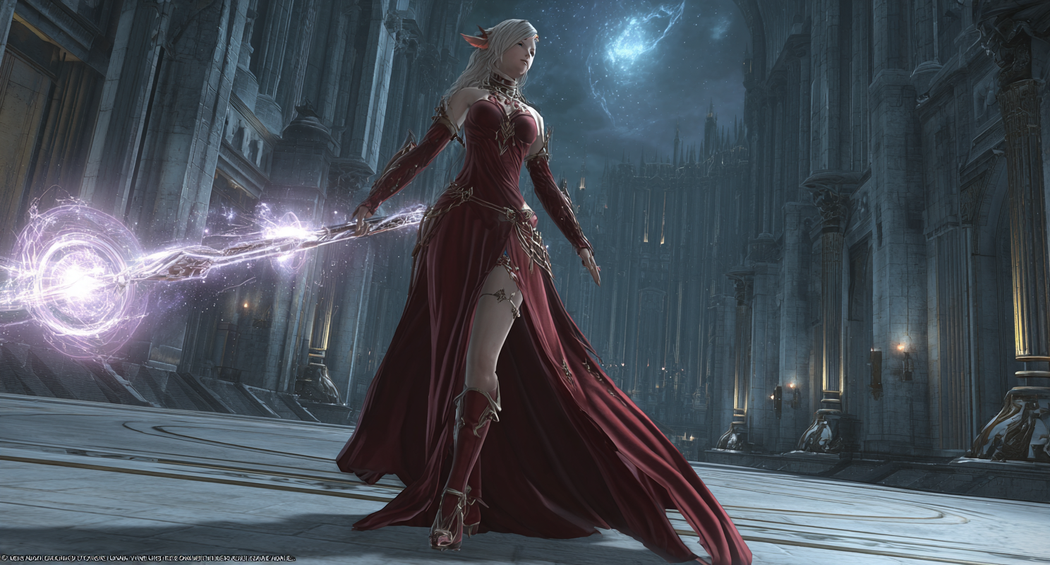 Mage in a Red Dress / 4 images – The Sorcerer's Apprentice