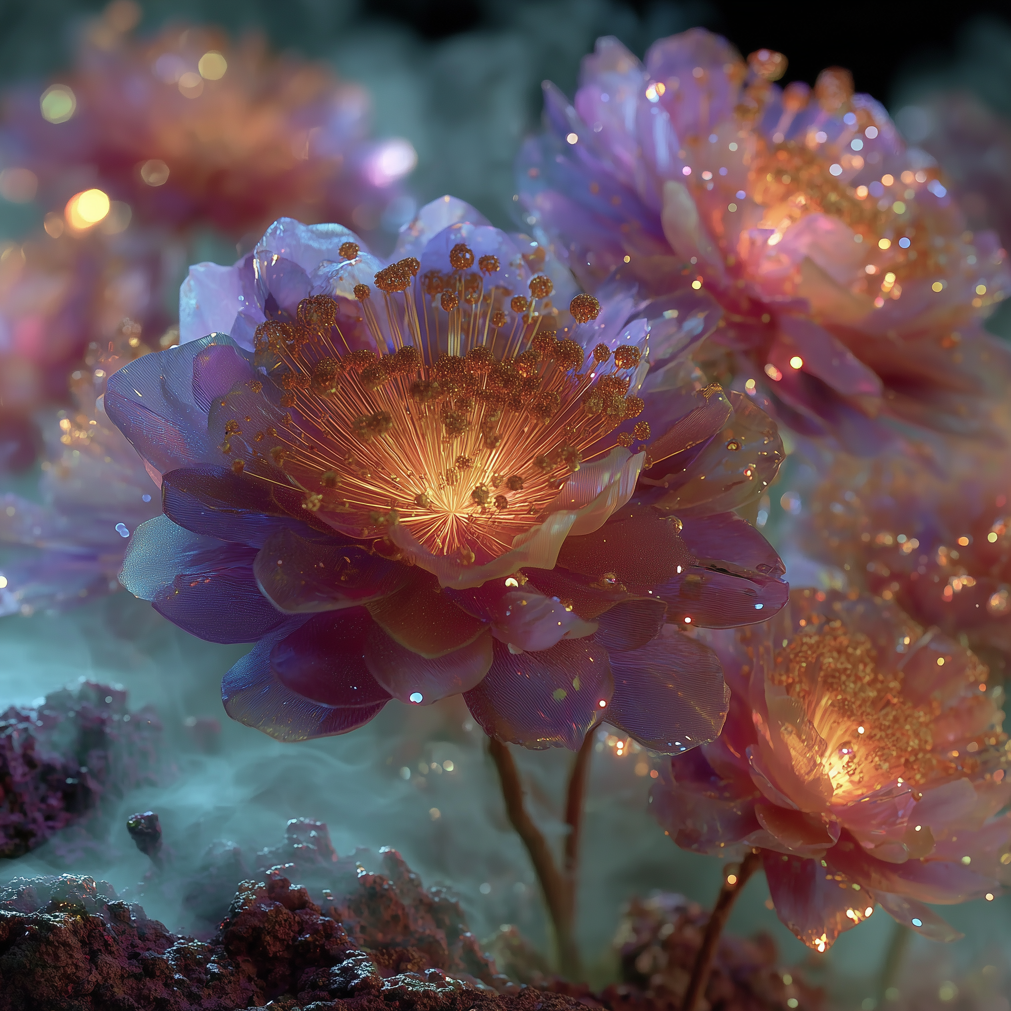 Crystal Alien ‘Flowers’ / 4 images – The Sorcerer's Apprentice